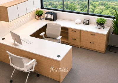 U-Shaped Office Desk Layout Vancouver